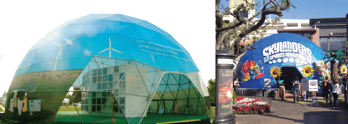 What are my dome cover printing options? - DomeGuys.com - Geodesic Domes